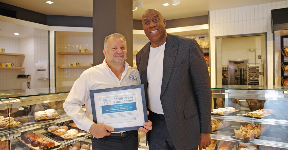 NBA Legend Magic Johnson Discusses Ecolab Science Certified ...